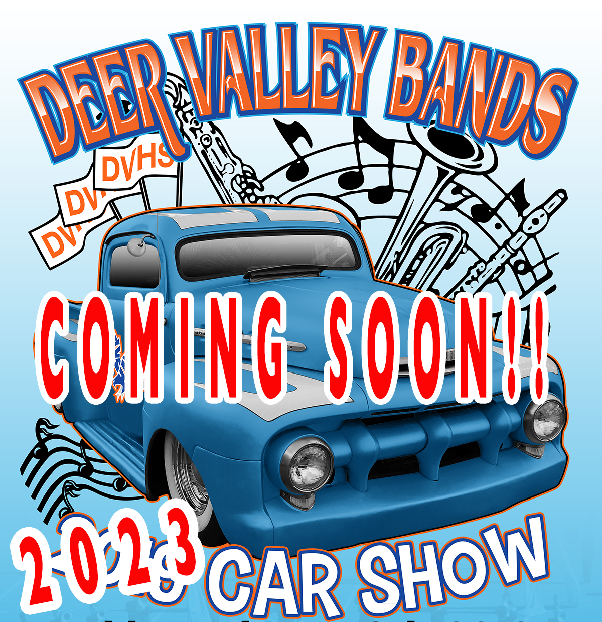 Car Show Registration 2023 Deer Valley Skyhawks Bands